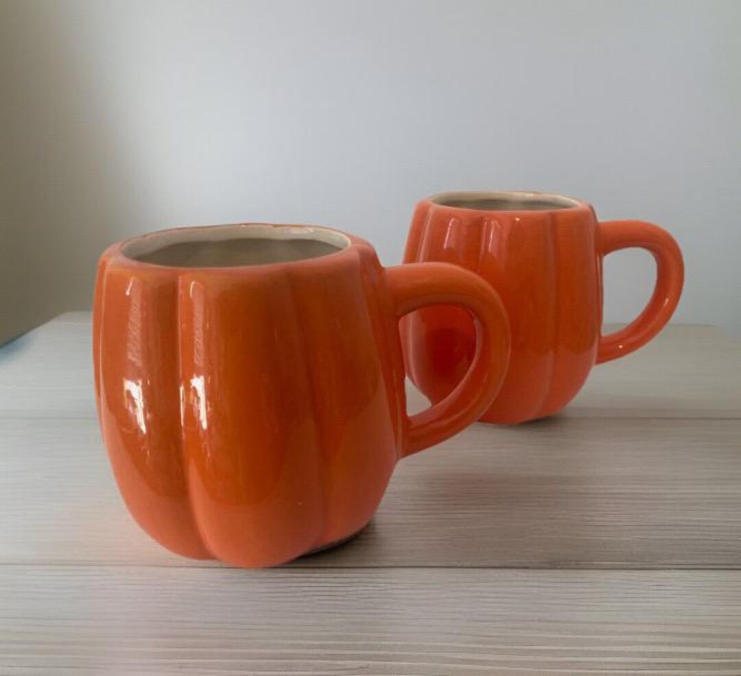 Royal Norfolk Pumpkin Mugs Set of 2 - Etsy