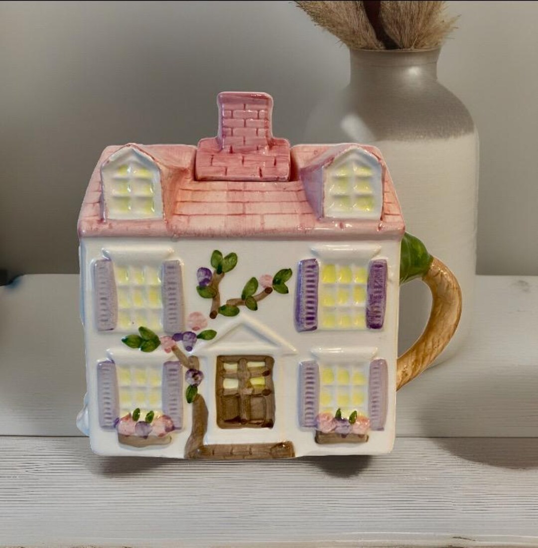 Vintage Spring Floral Pink Lord & Taylor Victorian Village Collection ...