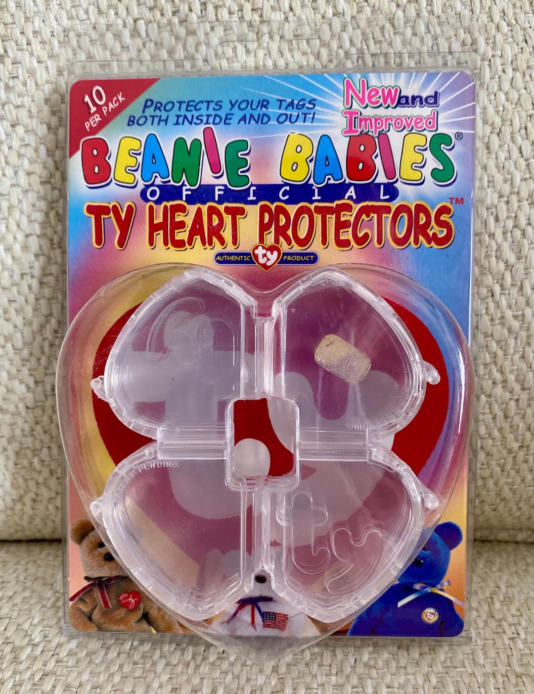 10 PACK Beanie Babies Official TY Heart Protectors 1999 Authentic Tag ...