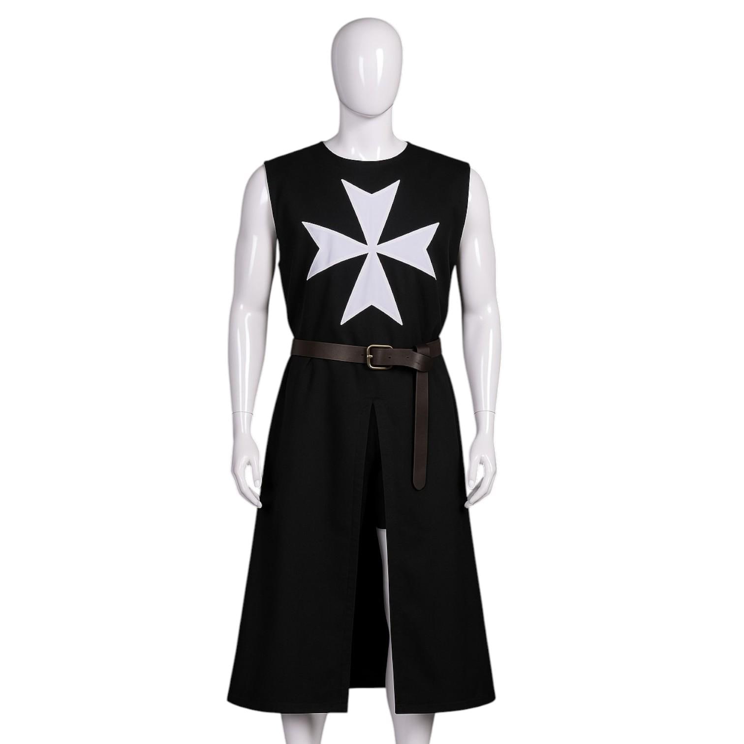 Medieval Knight Tunic: Crusader Tabard With Maltese Cross - LARP ...