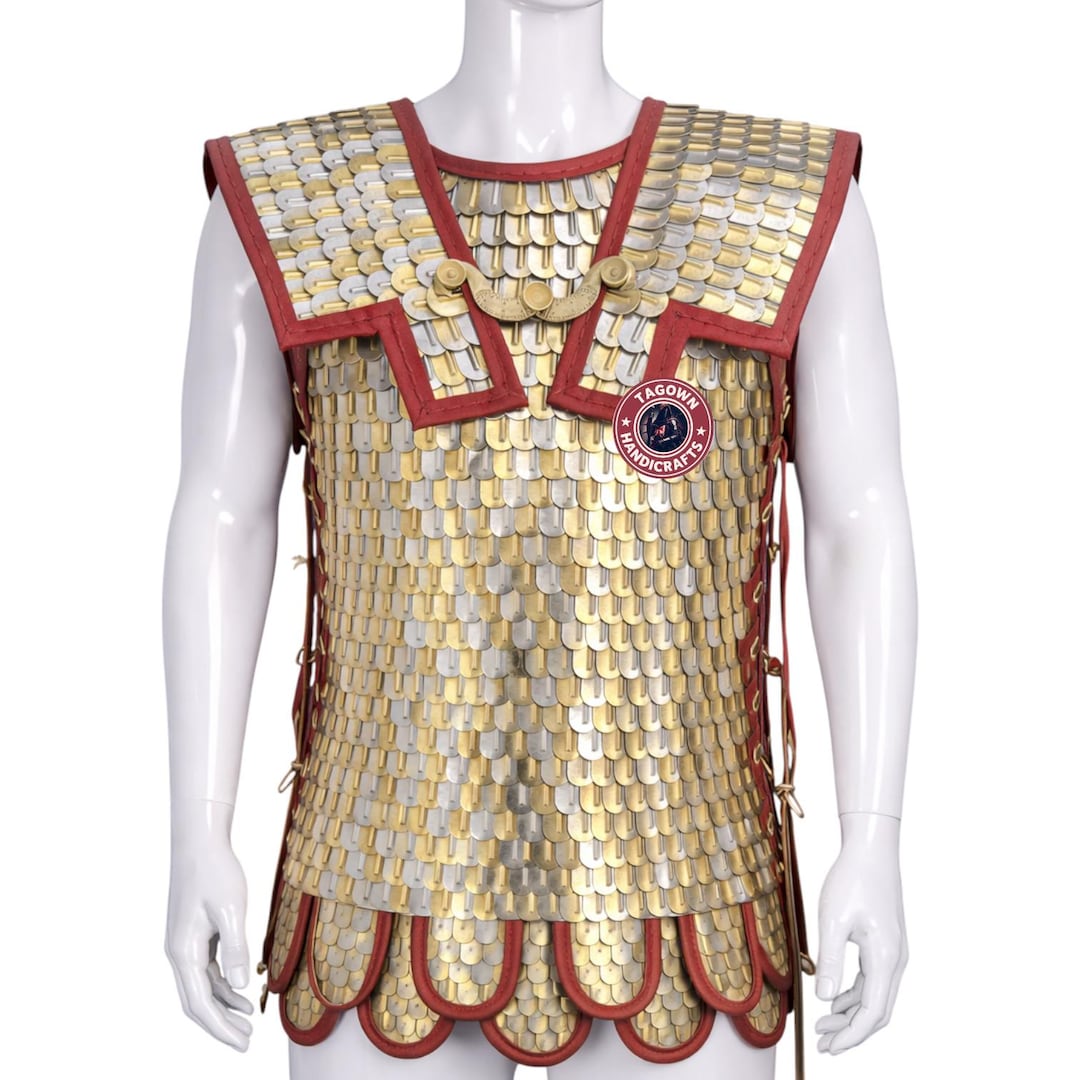 Handmade Brass Lorica Squamata: Roman Scale Armor, Reenactment Costume ...