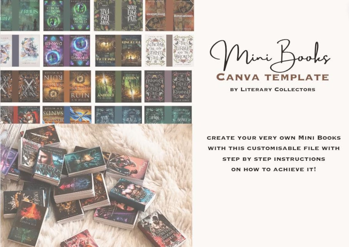 Mini Book Canva Template - Etsy