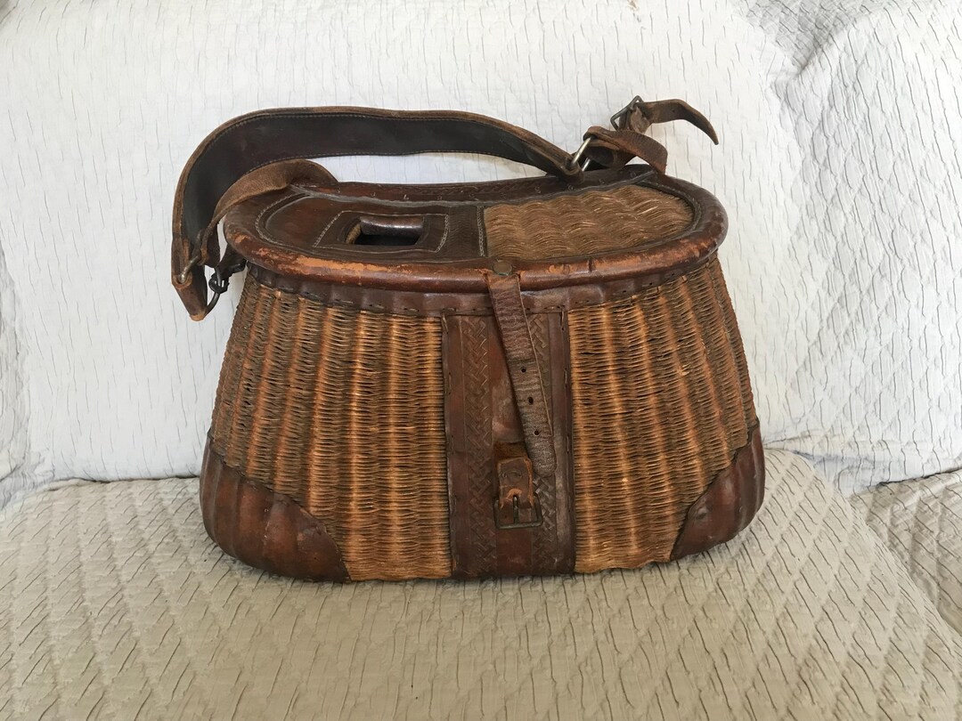 Vintage George Lawrence Company Fishing Creel - Etsy