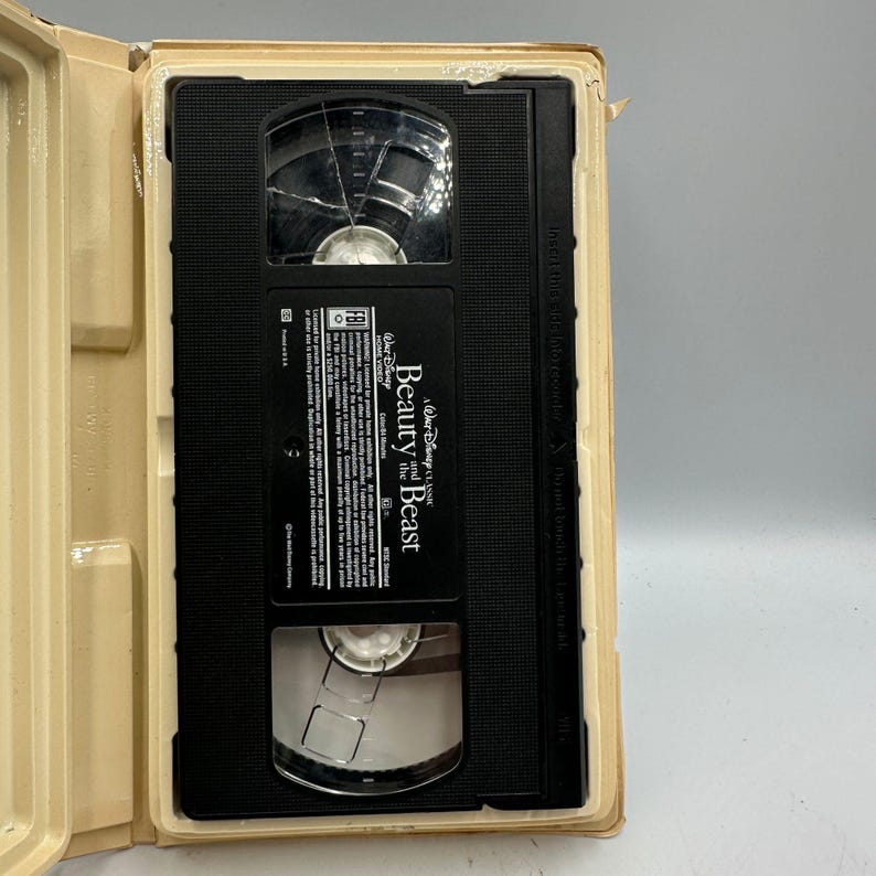 Disney Beauty and the Beast 1992 VHS Walt Disney Classic Black Diamond ...