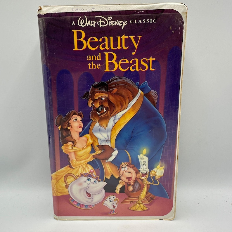 Disney Beauty and the Beast 1992 VHS Walt Disney Classic Black Diamond ...