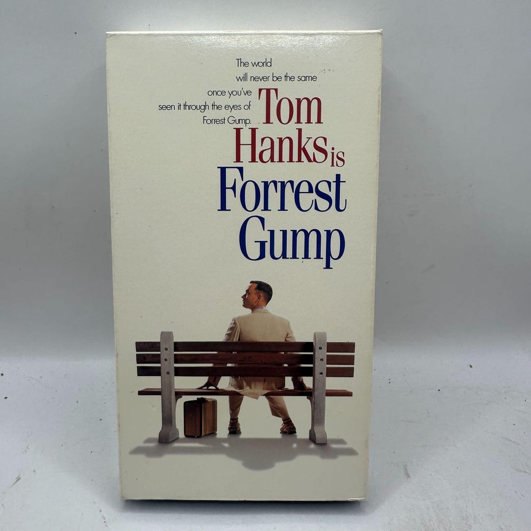 Forrest Gump VHS Movie Rated PG-13 Paramount NTSC Tom Hanks - Etsy