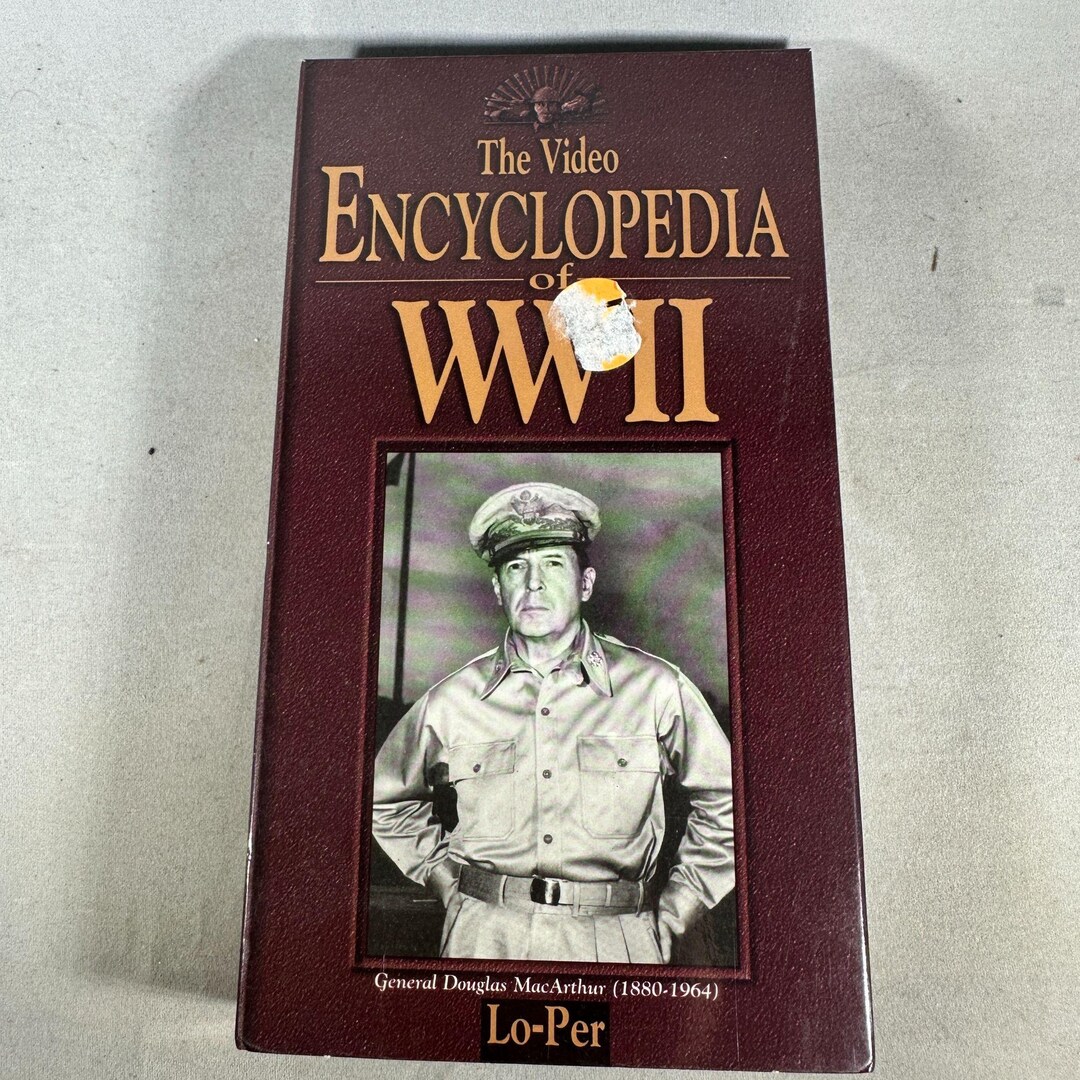 The Video Encyclopedia of WWII General Douglas Macarthur Madacy VHS - Etsy