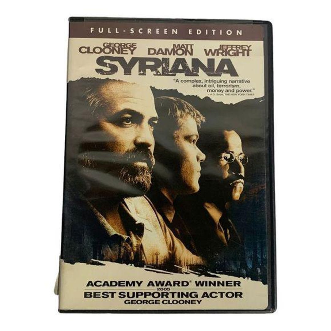 Syriana DVD Full-screen Edition George Clooney Drama Thriller 2005 - Etsy