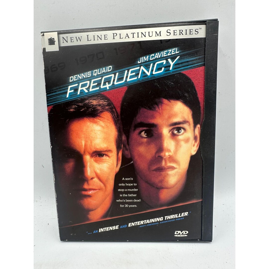 Frequency DVD 2000 Jim Caviezel Dennis Quaid Sci Fi Thriller New Line ...