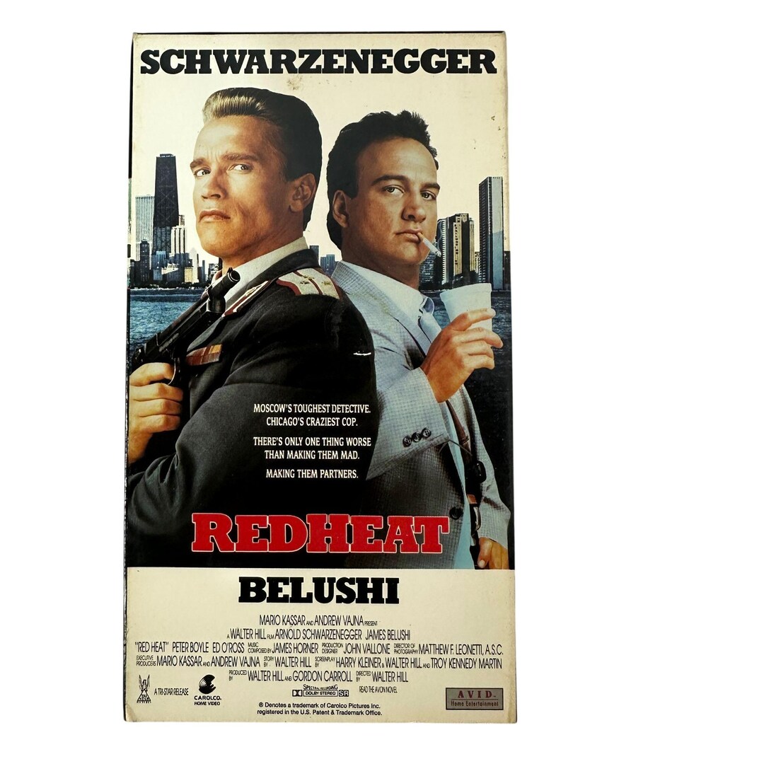 Red Heat 1988 VHS Avid Release Schwarzenegger & Belushi Action Comedy ...