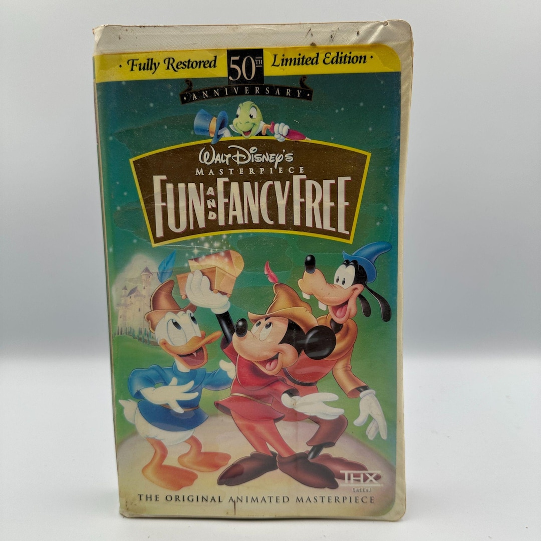 Walt Disneys Masterpiece Fun and Fancy Free VHS 1997 Restored 50th ...