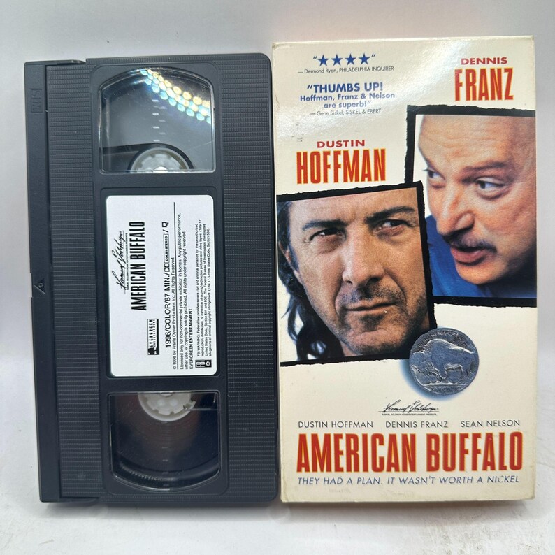 American Buffalo VHS Dustin Hoffman & Dennis Franz 1996 Drama Movie - Etsy