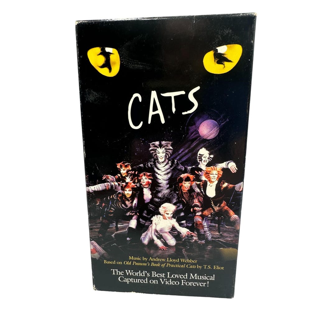 Cats the Musical VHS 1998 Universal Release Andrew Lloyd Webber Elaine ...