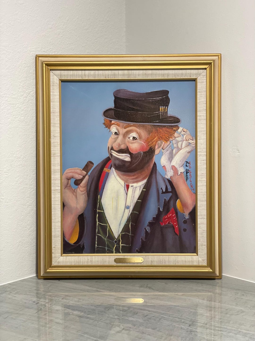 Red Skelton Signed Lithograph the Philosopher Clown 14X18 4402/5000 ...