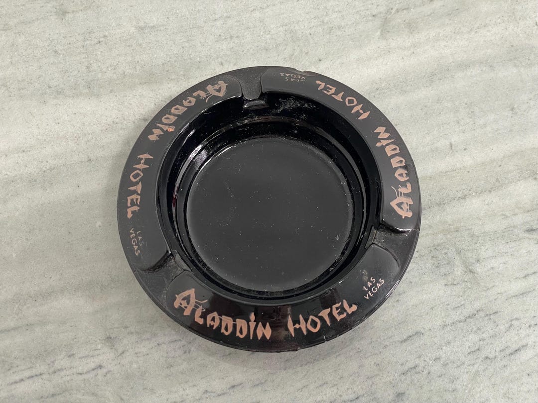 Las Vegas Ashtray From Aladdin Hotel Vintage - Etsy