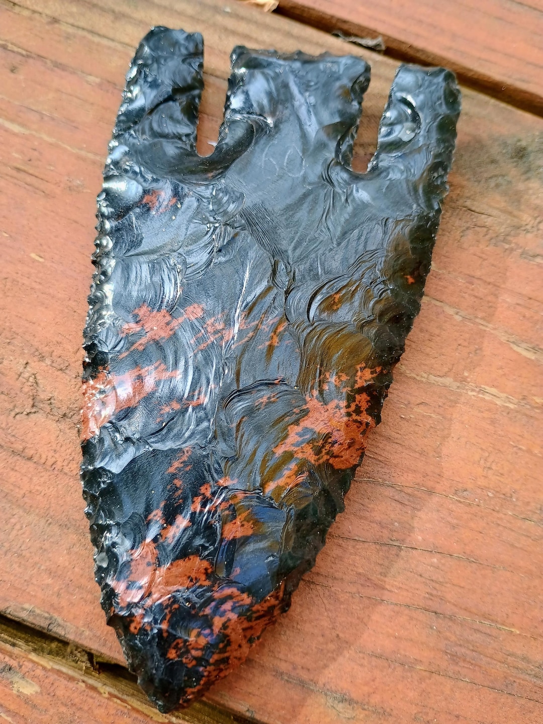 Obsidian Arrowhead Replica Artifact - Etsy