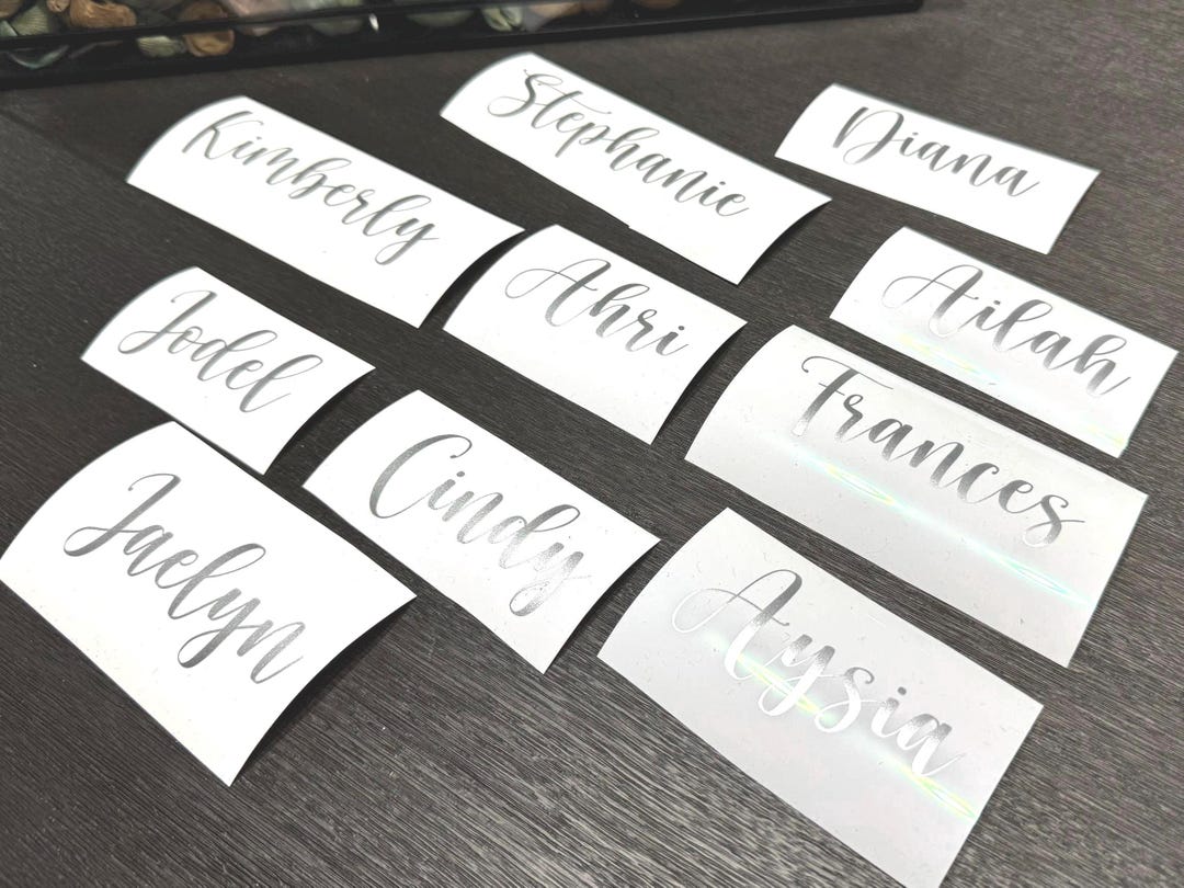 Name Vinyl Decals and Stickers - Etsy