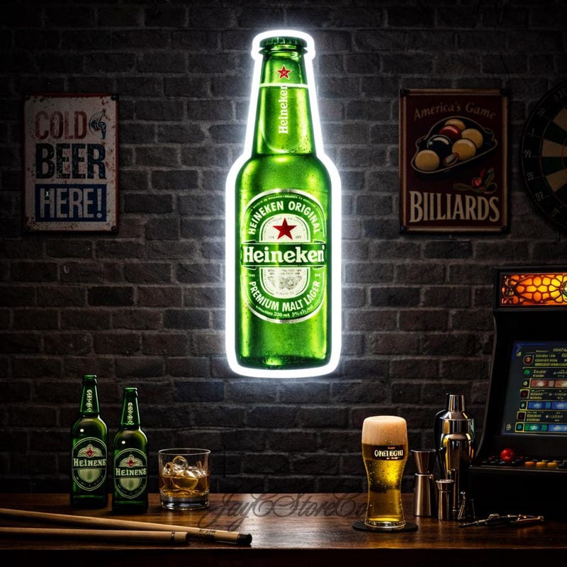 Heineken Beer Light Sign - Etsy