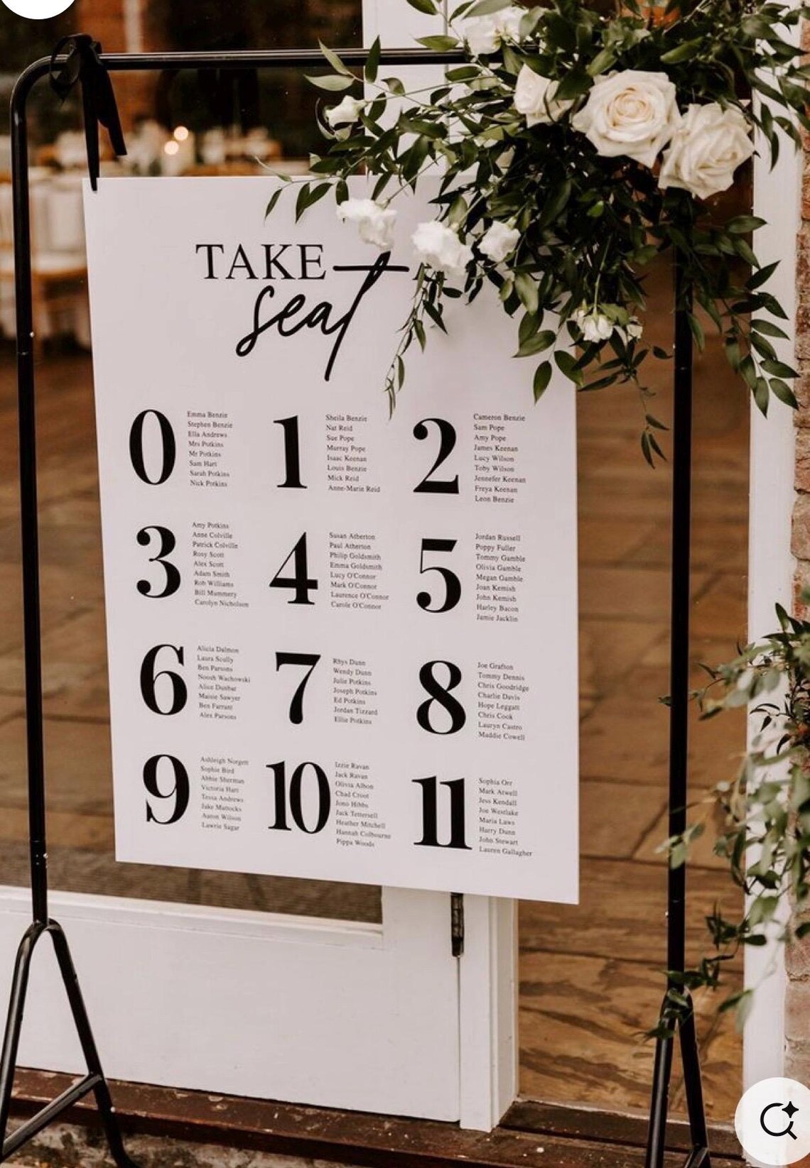 Wedding Seating Chart Customizable - Etsy