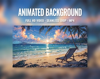 Waterfall Animated Background Video, Live Wallpaper, Seamless Loop ...