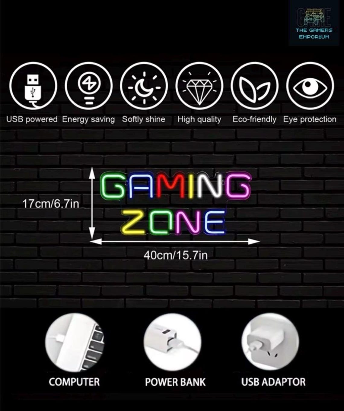 Neon Gaming Sign Perfect Gamer Room Bedroom Decor & Gift for Teen Boys ...