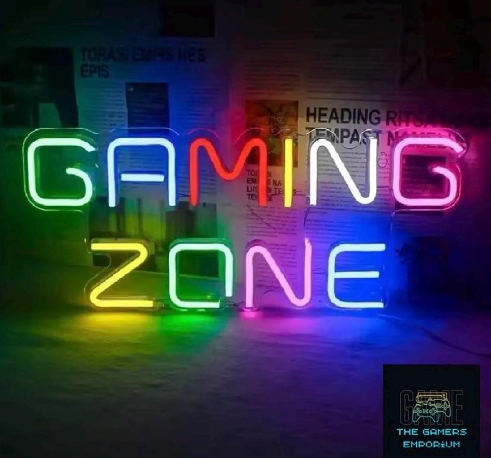 Neon Gaming Sign Perfect Gamer Room Bedroom Decor & Gift for Teen Boys ...