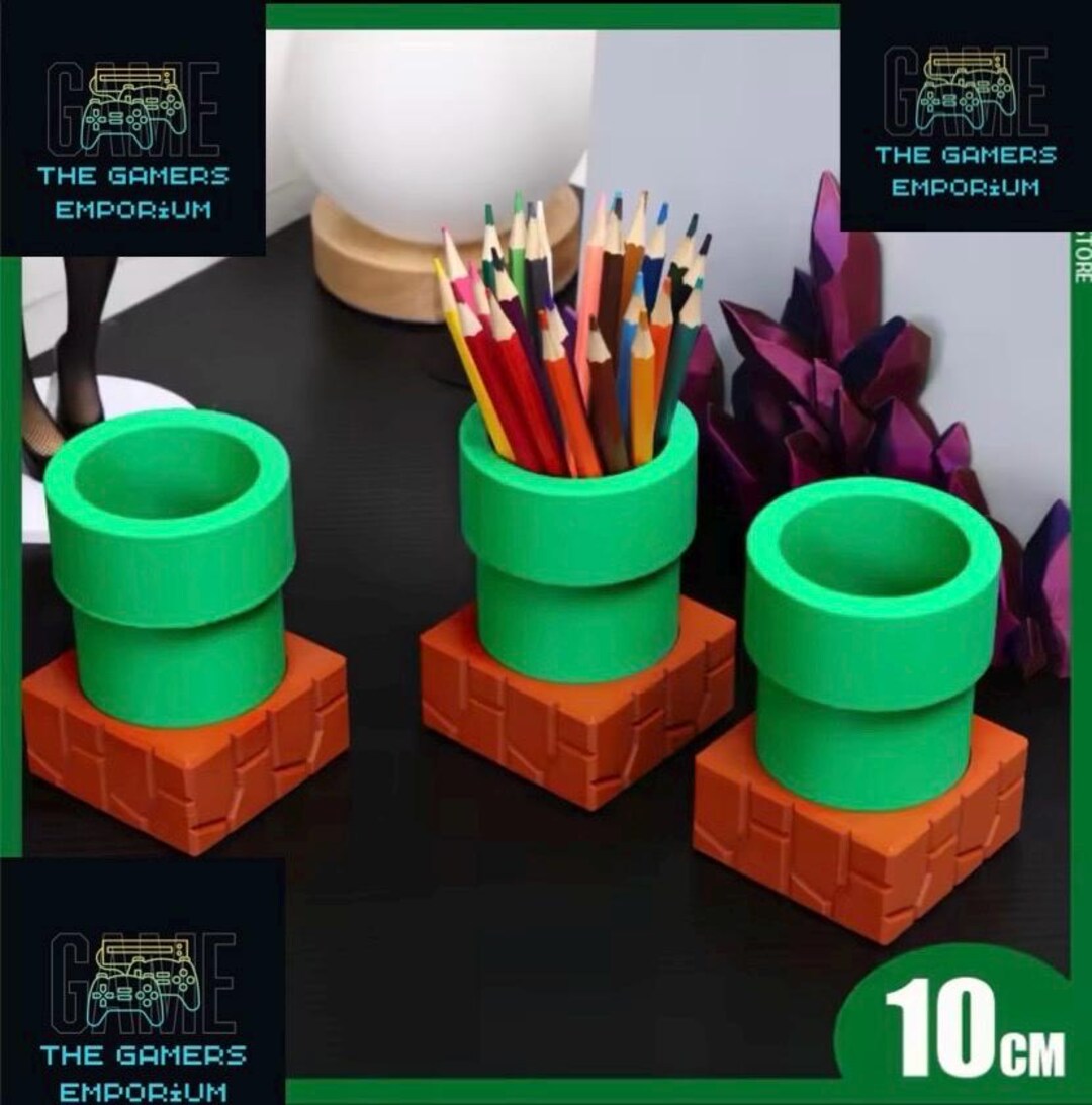 10cm Pipe Pen Holder Anime Desk Organizer, Makeup Brush & Pencil ...