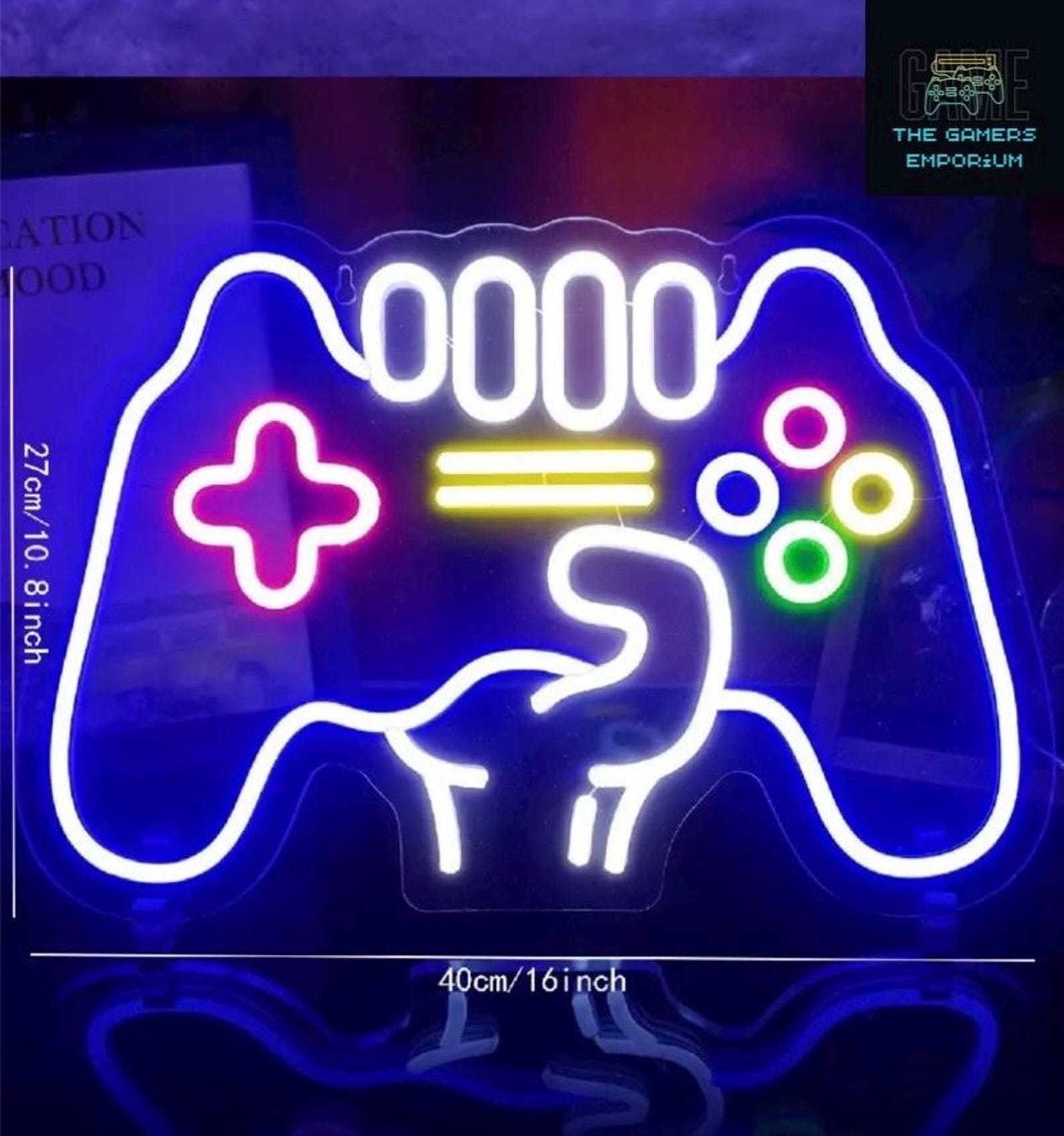 Neon Gaming Sign Perfect Gamer Room Bedroom Decor & Gift for Teen Boys ...