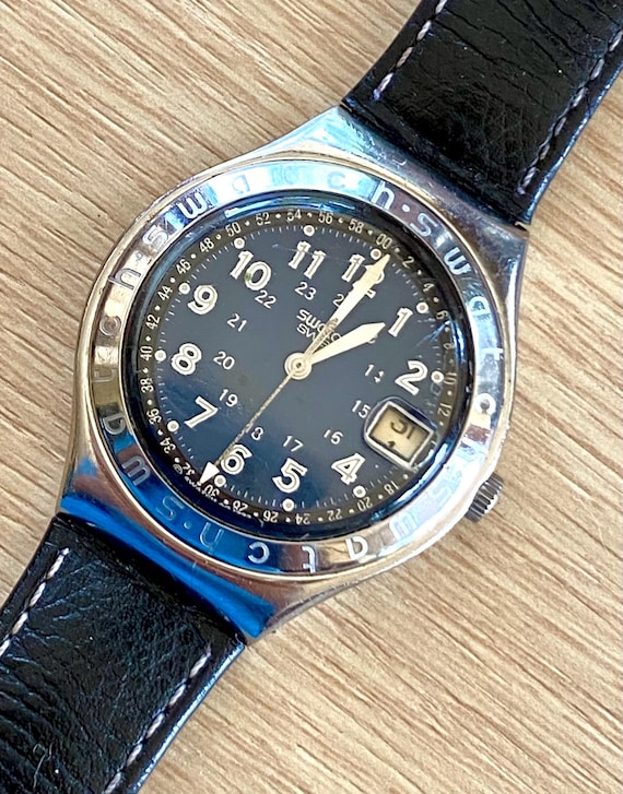 Vintage Swatch - Irony Big YGS400 (1993) HAPPY JOE BL… - Gem