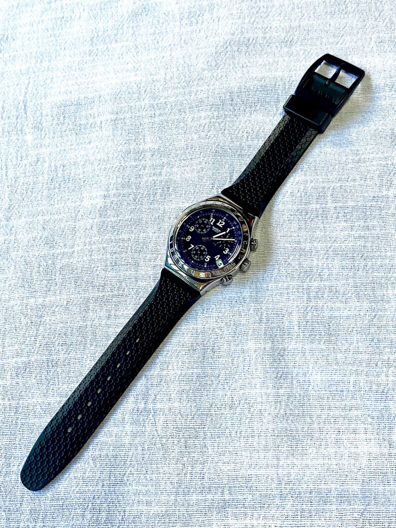 Swatch Irony Chronograph - Secret Agent YSC401G - Etsy