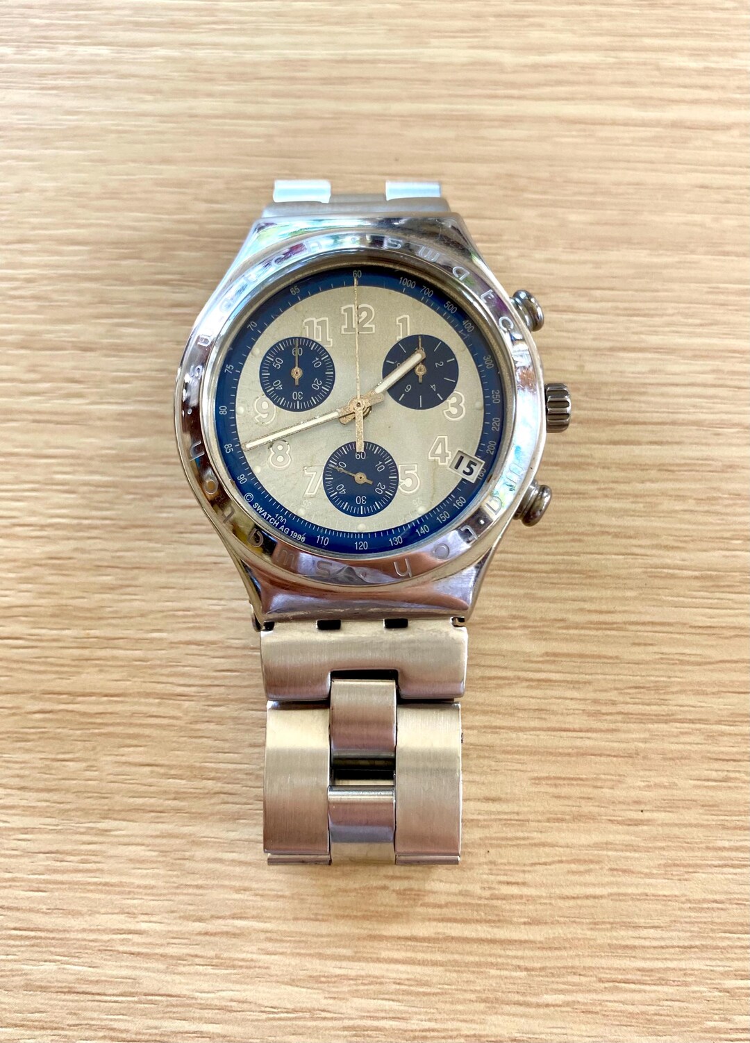 Swatch Irony Swiss Made SECRET AGENT SILVER YCS407G (1998) - Etsy UK