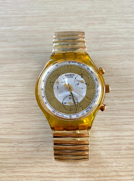 Swatch Chronograph - Golden Globe SCG101 (1992) - Gem