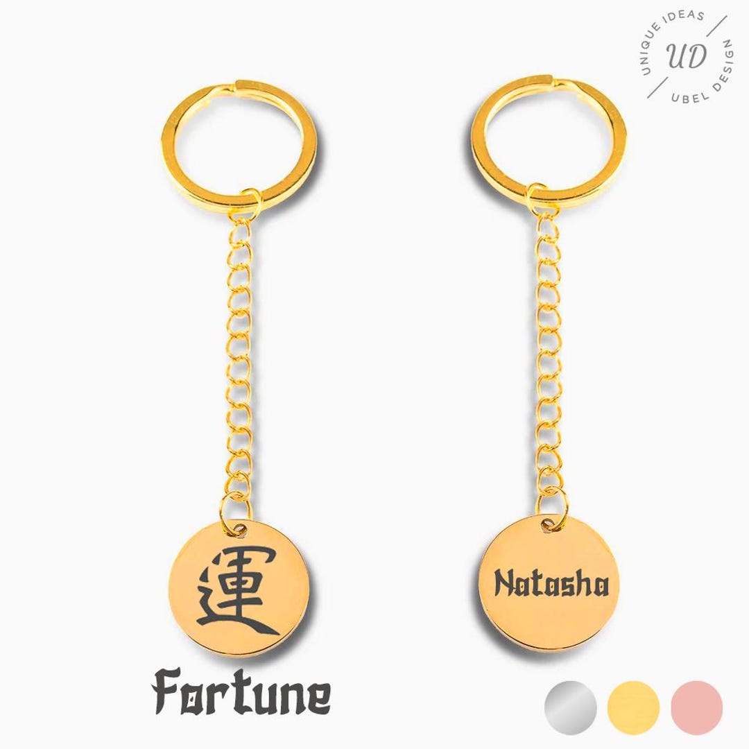 Fortune Wish Keychain With Name,text or Message.personalized Custom ...