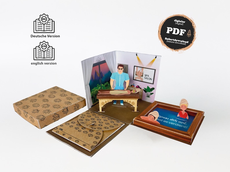 DIY Gift Box Wellness, Gift Voucher to Print, Give Time Instead of ...