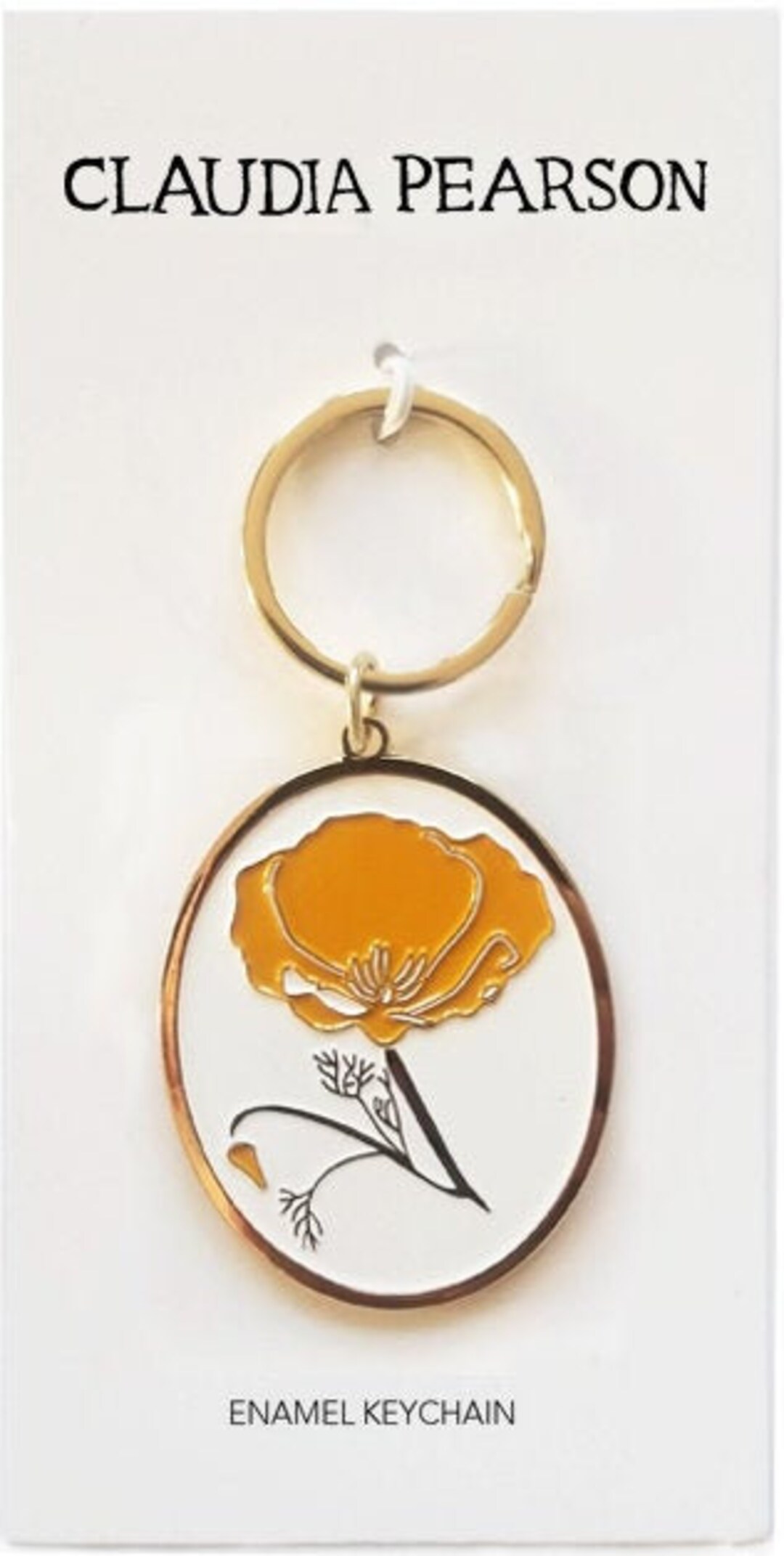 Poppy Keychain - Etsy