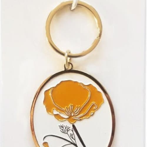 Poppy Keychain - Etsy