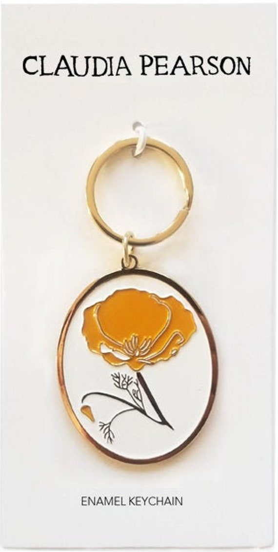 Poppy Keychain | Etsy