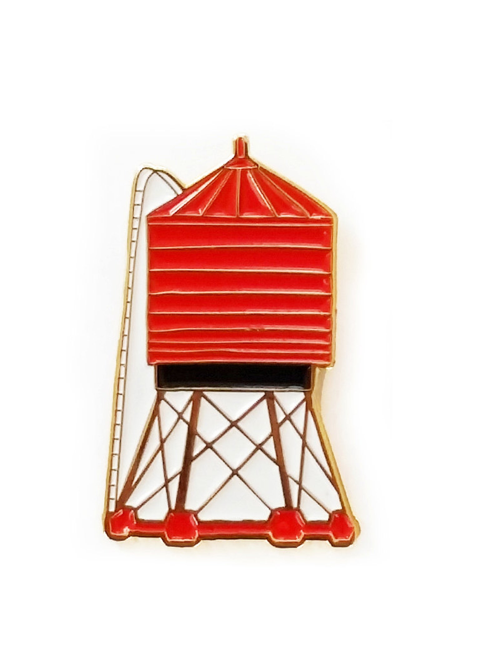 Water Tower Enamel Pin - Etsy