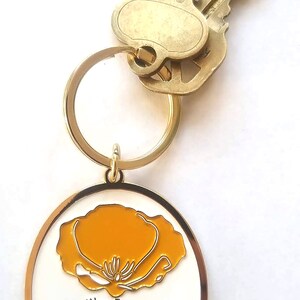 Poppy Keychain - Etsy
