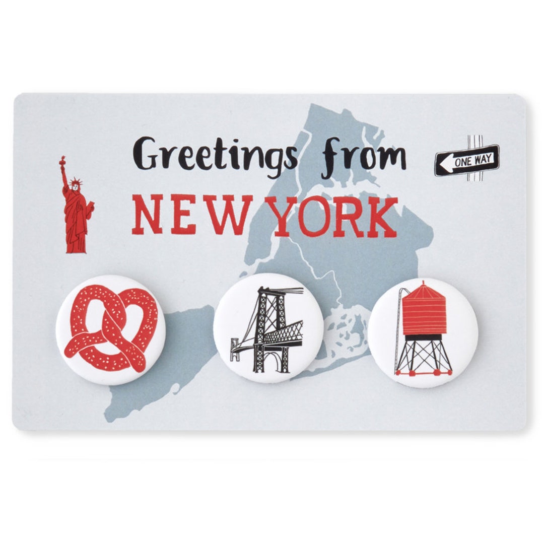 New York Buttons - Etsy