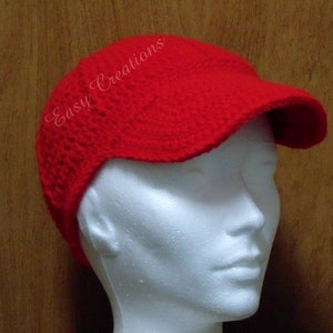Crochet Pattern, Adult Baseball Cap, Teens, Women, Men, Size 21"-22 ...