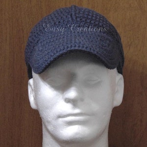 Crochet Pattern, Adult Baseball Cap, Teens, Women, Men, Size 21"-22 ...