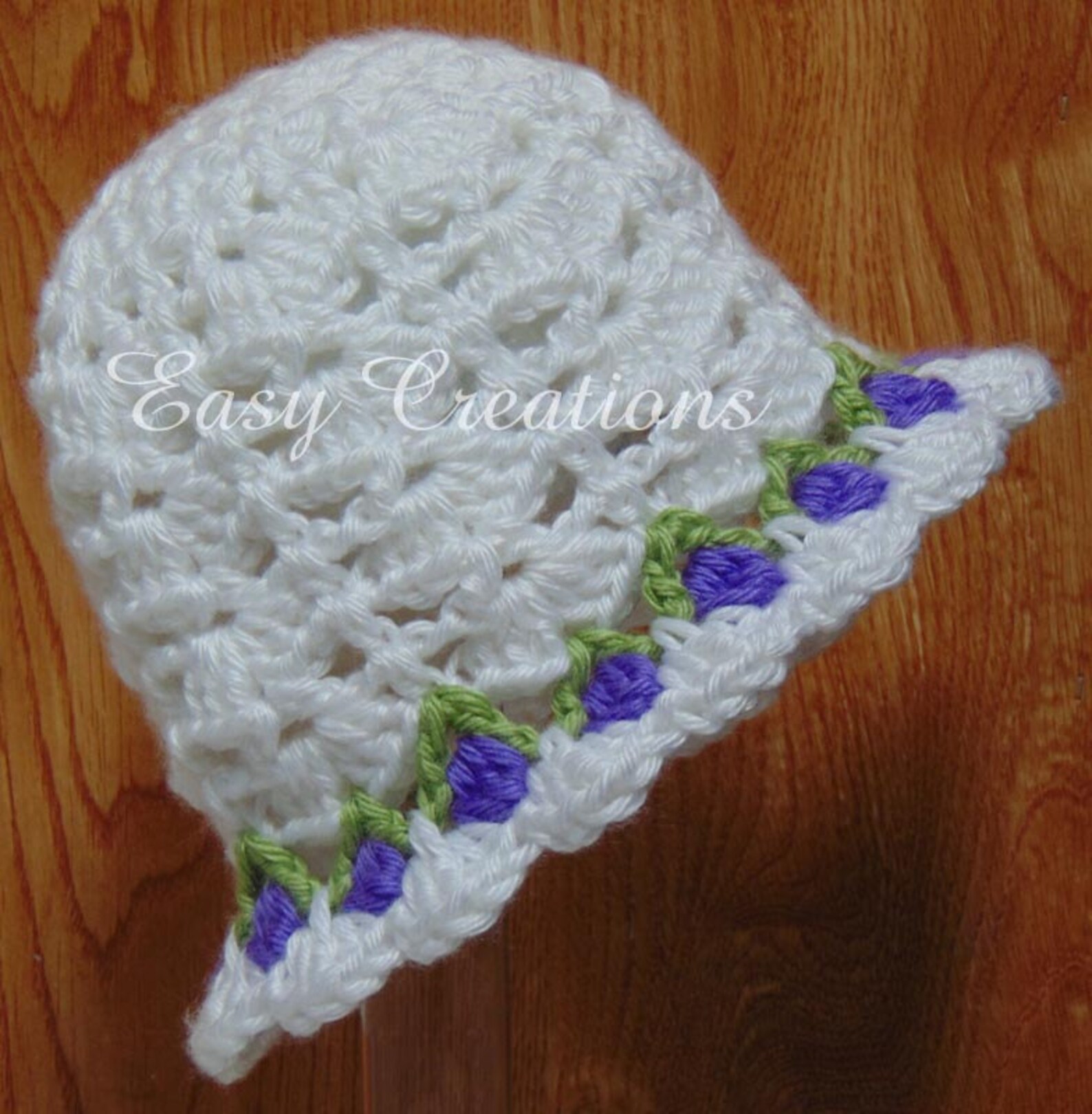 CROCHET PATTERN Flower Hat Garden Tulip Cloche Beanie - Etsy