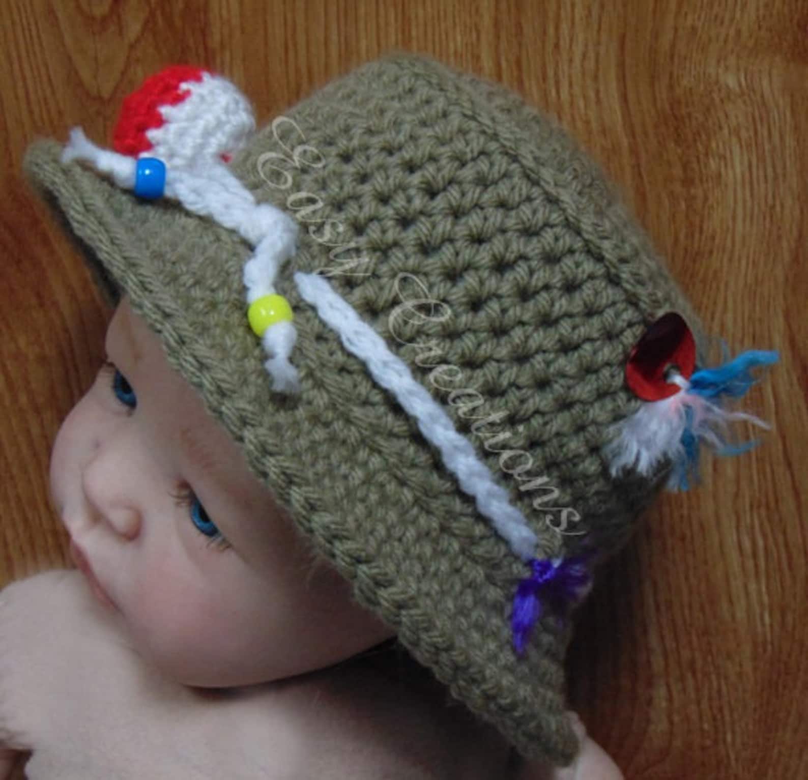 Crochet Baby Fishing Bucket Hat PATTERN, Newborn to 6 Months (PDF ...