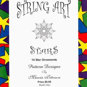 PATTERN BOOK, String Art, Stars, Book One, 14 Star Patterns in Digital ...