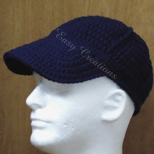 Crochet Pattern, Adult Baseball Cap, Teens, Women, Men, Size 21"-22 ...