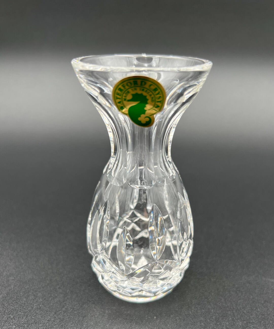 Vintage Waterford Crystal Bud Vase 4 Cut Crystal With Sticker Stunning ...