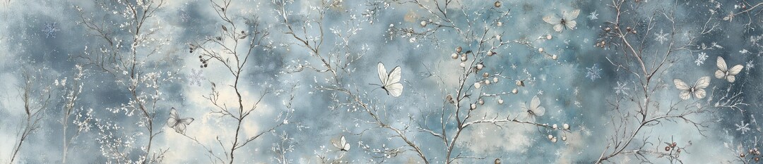 Winterberry Frost Quilted Table Runner Elegant Tabletop Decor Nature ...