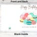 Macaron Birthday Card: Colorful Dessert Print (digital Download) - Etsy
