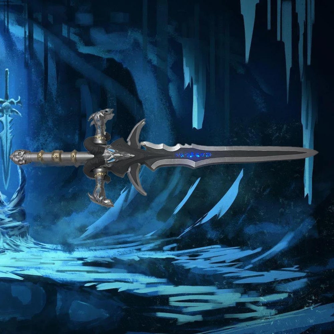 3D Printed FROSTMOURNE Sword From World of Warcraft With Led's ( NON ...
